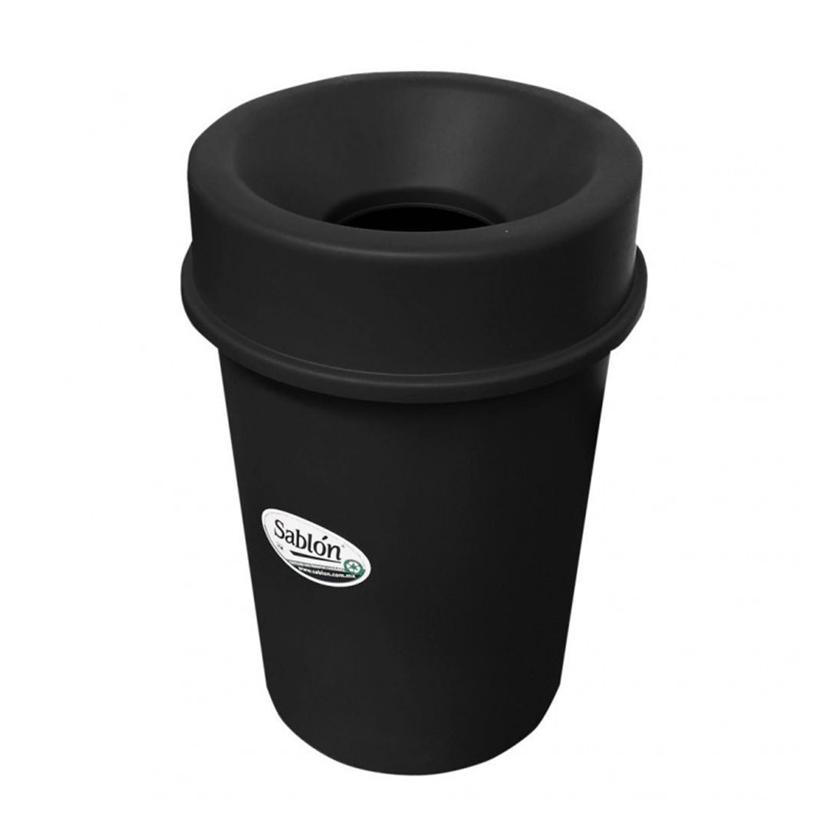 Cesto Redondo con Tapa Embudo Sablón 45 Lts – Forticlean